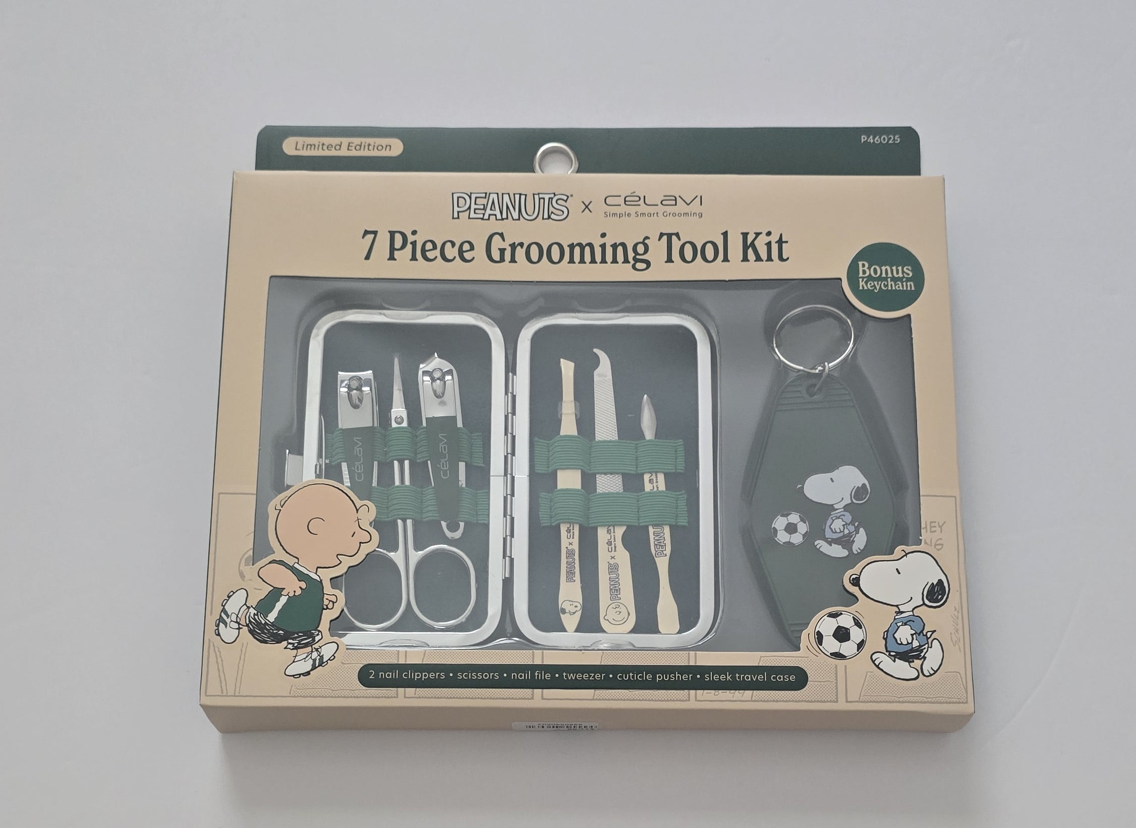CELAVI X PEANUTS 7 PIECE GROOMING TOOL KIT WITH KEYCHAIN - Walmart.com