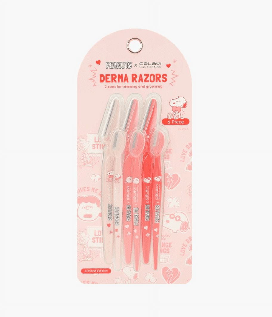CELAVI x PEANUTS 6PC DERMA RAZORS 2 SIZES SET Limited Edition - Walmart.com