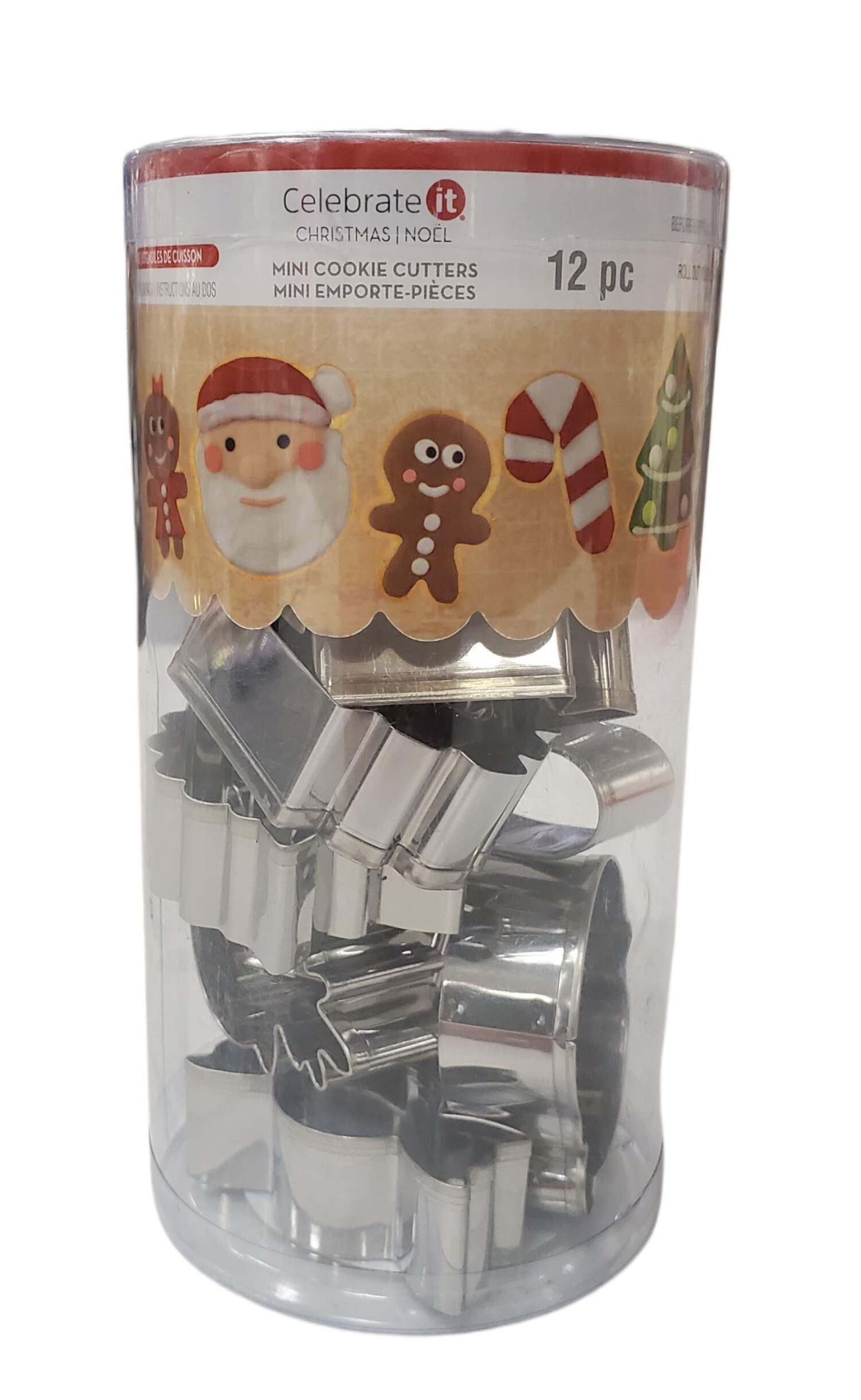 12-Piece Mini Christmas Cookie Cutters Set - Walmart.com