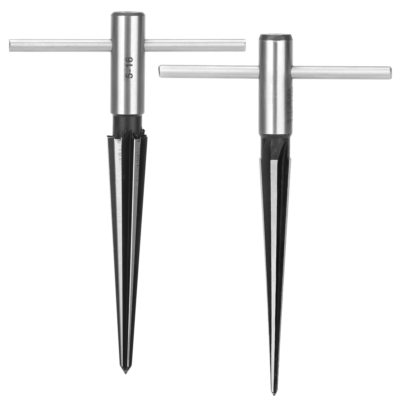 CELECTIGO 2 pcs T Handle Tapered Reamer Set,(1/8 "-1/2 ")3-13mm and (3/ ...
