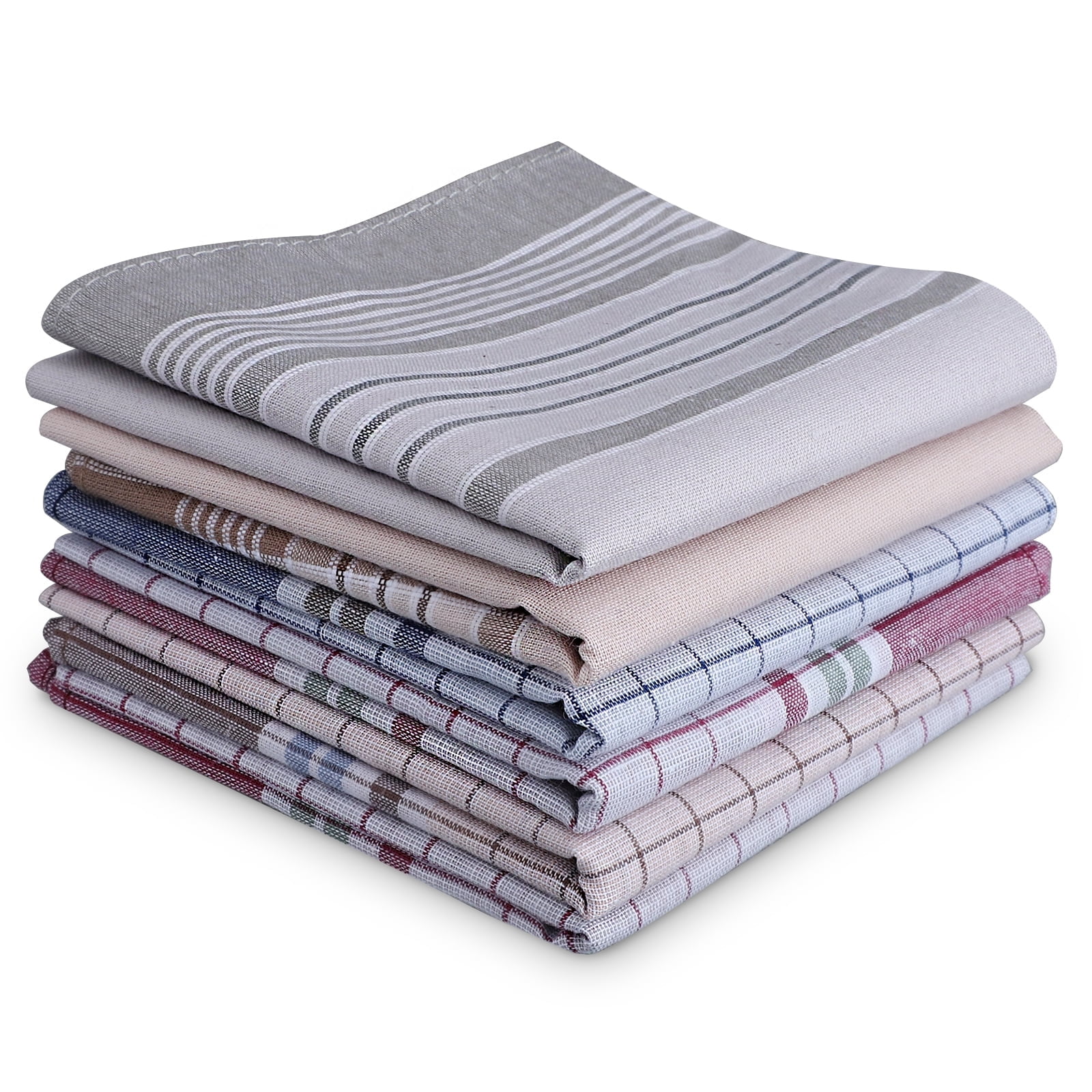 Celectigo Handkerchiefs for Men — 6Pcs Men's Plaid Handkerchiefs ...