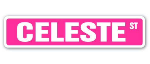 CELESTE Street Sign Childrens Name Room Sign | Indoor/Outdoor | 36 ...