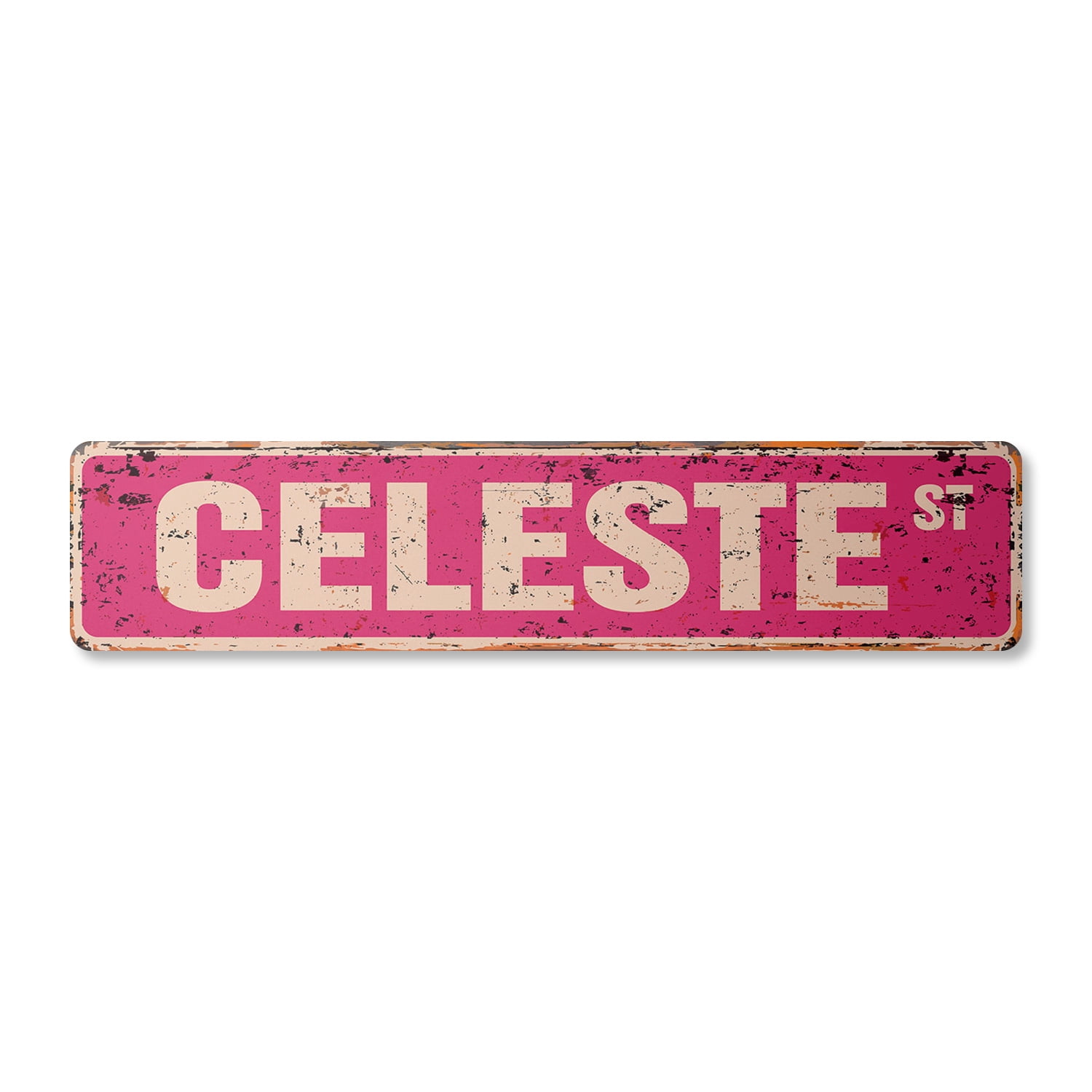 CELESTE Vintage Plastic Street Sign Childrens Name Room Sign | Indoor ...