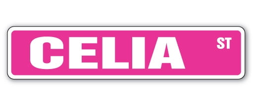 CELIA Street Sign Childrens Name Room Sign | Indoor/Outdoor | 30" Wide ...