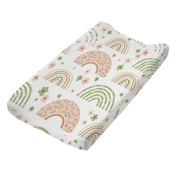 CELIEAN Baby Nursery Diaper Changing Pad Cover Changing Mat Cover ...