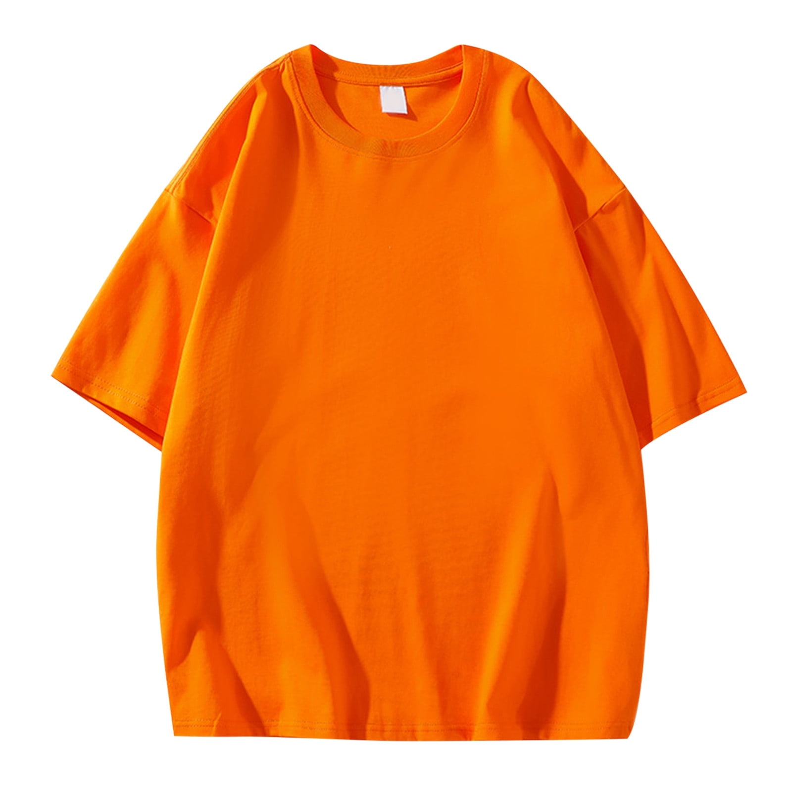 Celiean Mens Summer Daily Round Neck Short Sleeved Casual Solid Color