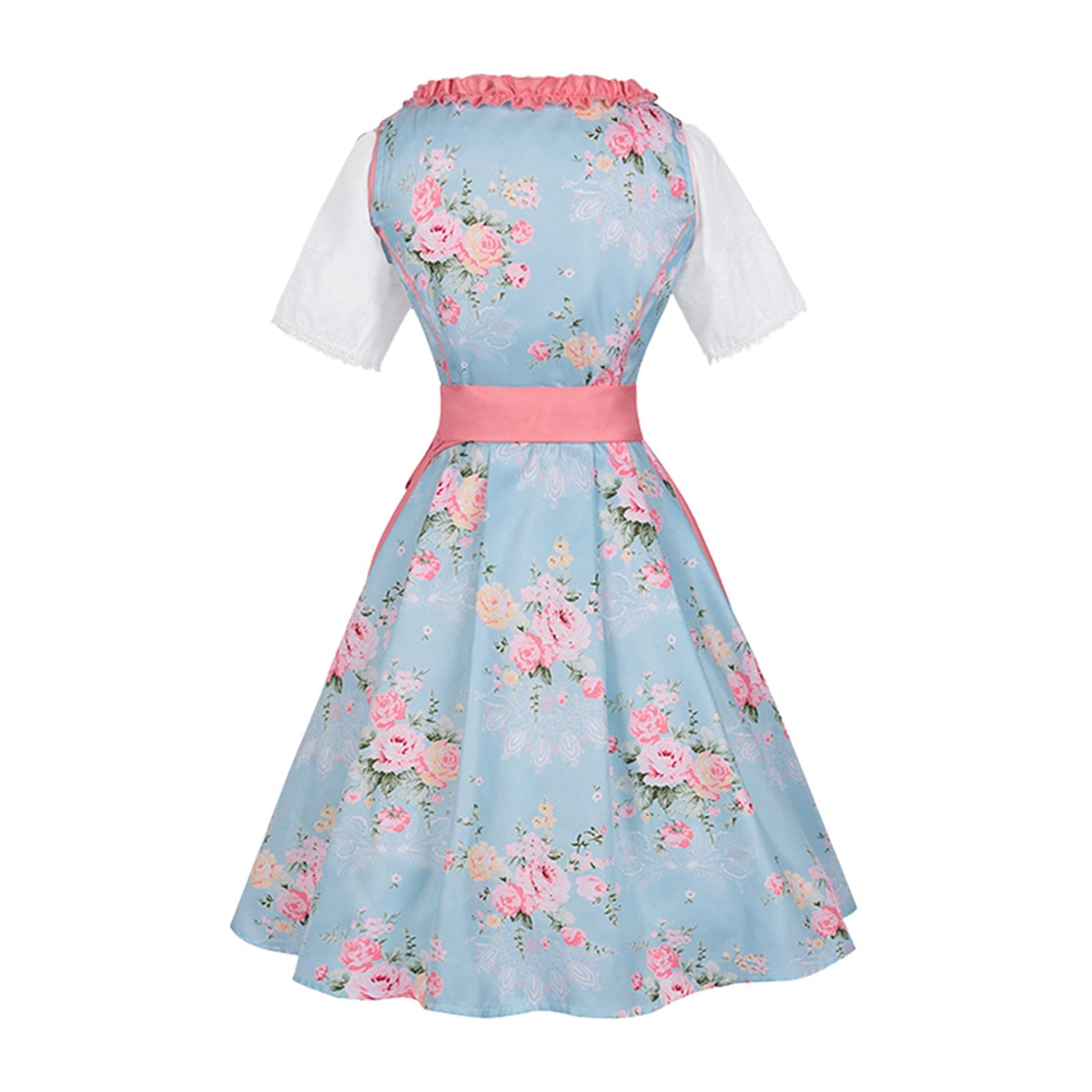 CELIEAN Women Octoberfest Dirndl Dress Traditional German Festival ...