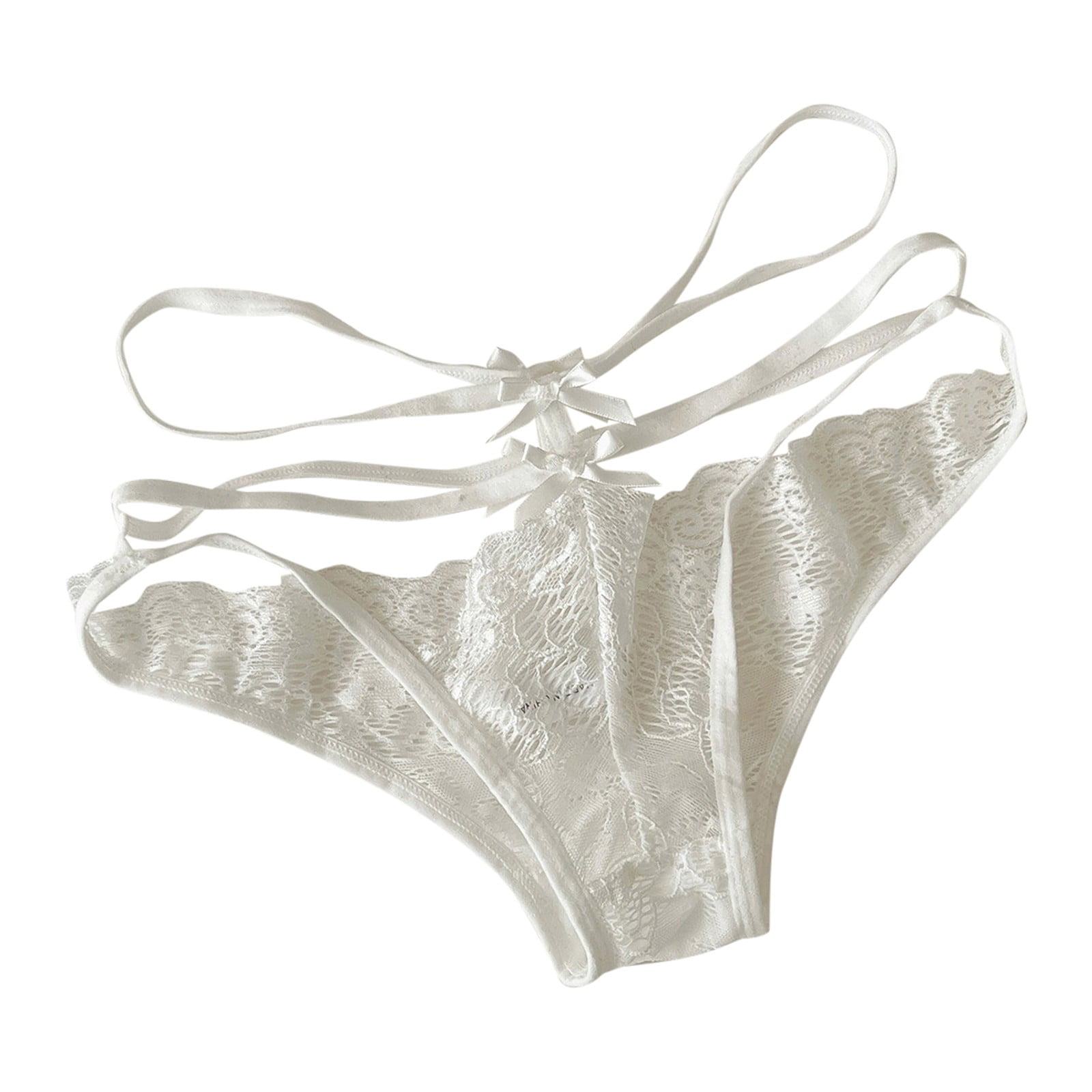 Celiean Womens Lace Panties Solid Color Hollow Lace Mesh Breathable