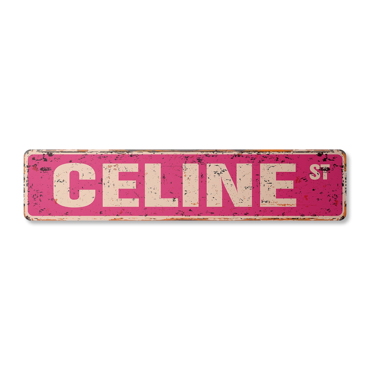 CELINE Vintage Plastic Street Sign Childrens Name Room Sign | Indoor ...