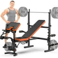 CELLOMOMO 660LBS Adjustable Weight Bench, 6-in-1 Workout Bench with ...
