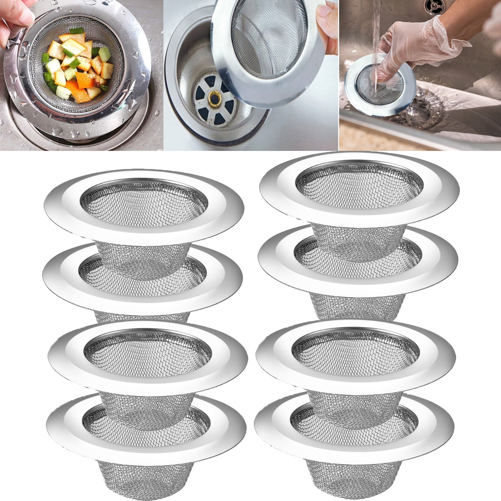 CELNNCOE 8 Pack Kitchen Sink Drain Strainer,Kitchen Sink Strainer ...