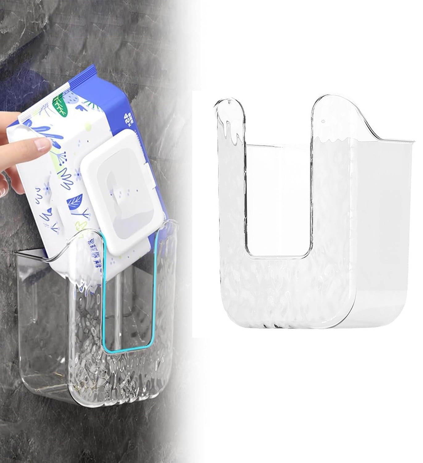 CELNNCOE Kitchen Wipes Storage Box,No Punching Wall-Mounted Tissue ...