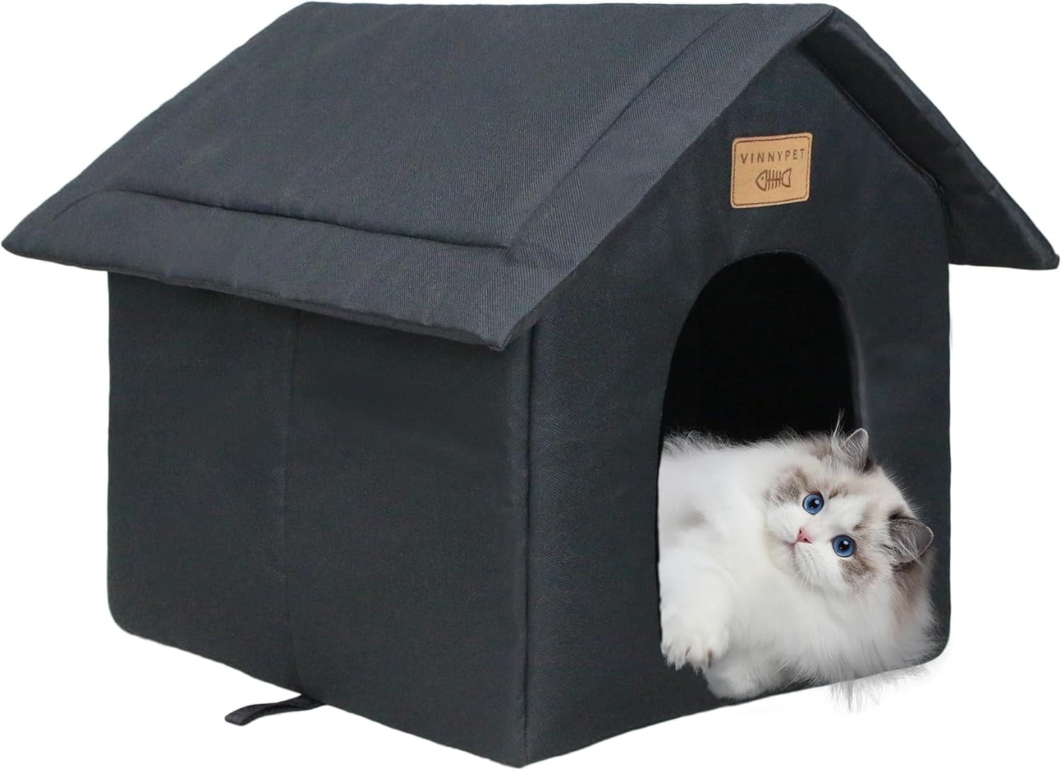 CELNNCOE Outdoor Feral Cat House for Winter,Weatherproof Insulated ...