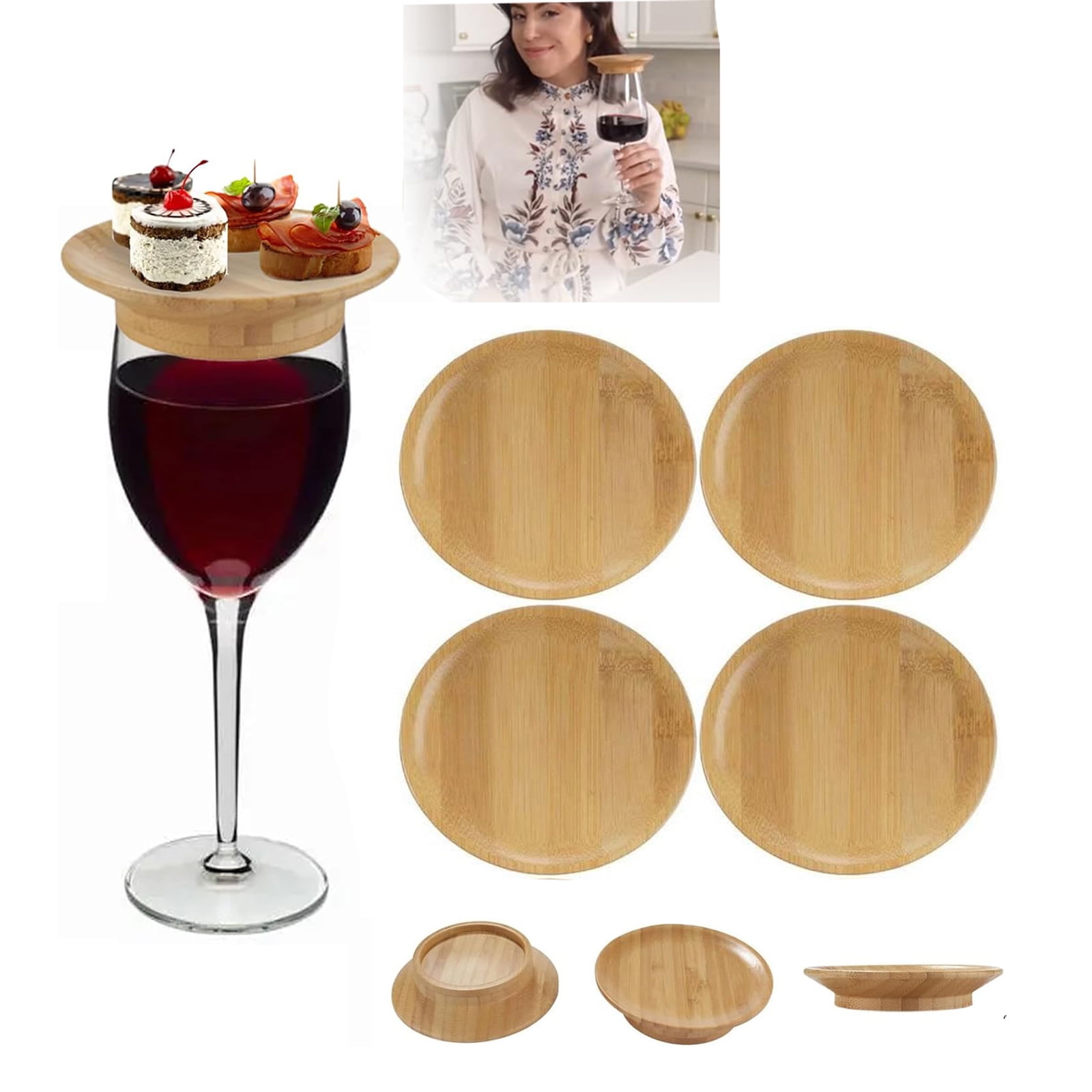 CELNNCOE Wine Glass Charcuterie Topper,Wine Glass Charcuterie Board ...