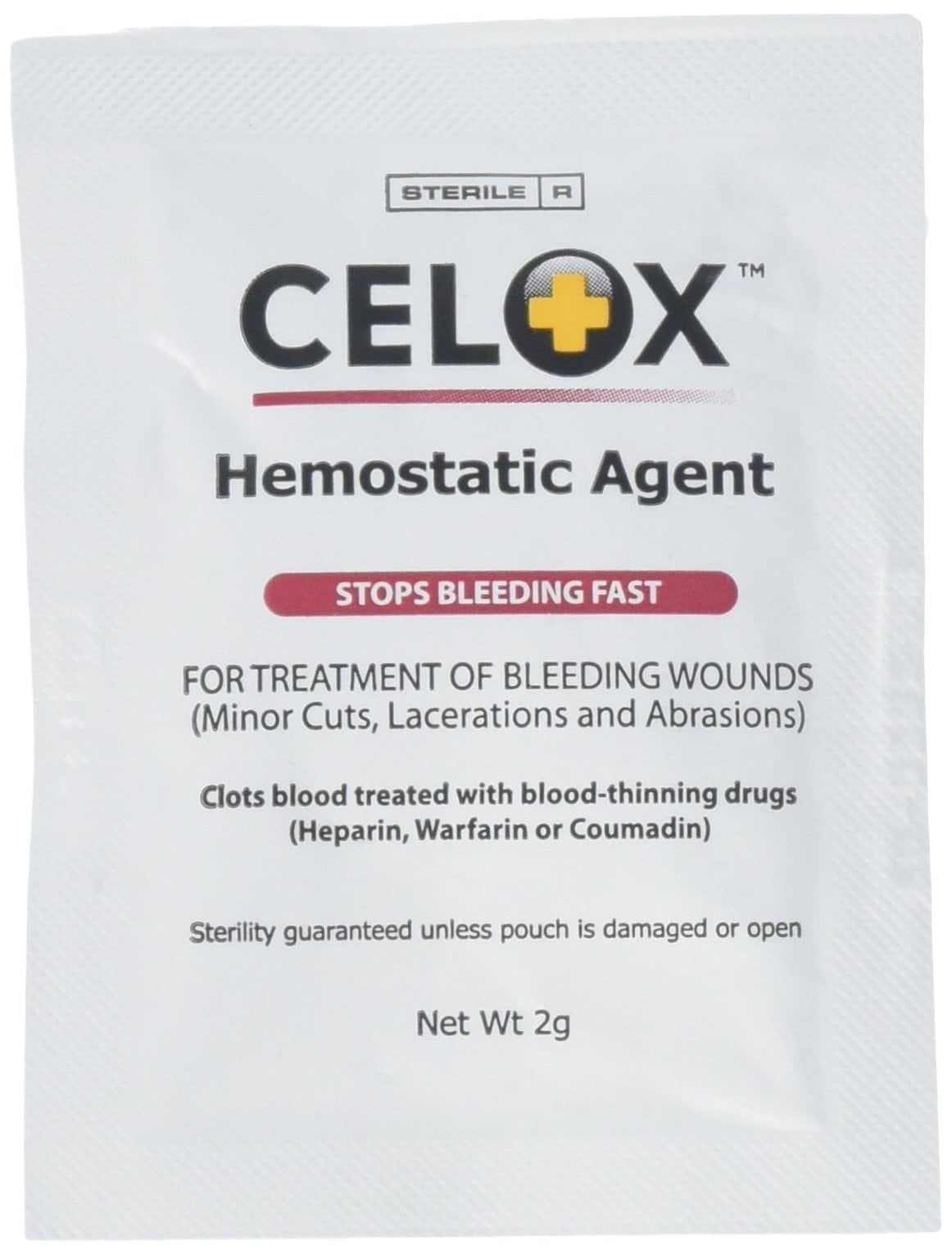 CELOX Quick Major Bleeding Control Hemostat Blood-Clotting Crystals, 3 ...
