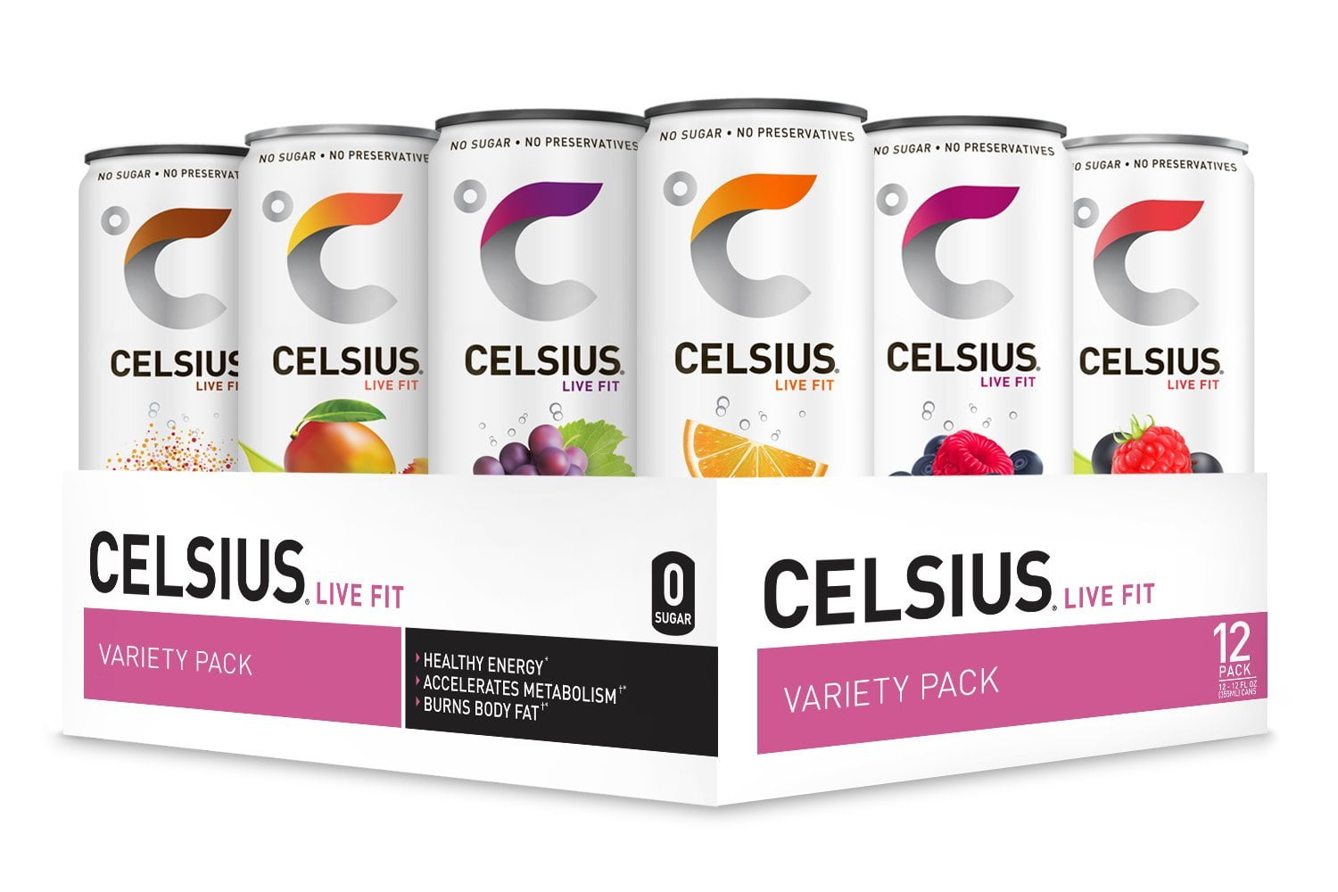 CELSIUS Assorted Flavors Official Variety Pack, Functional Essential ...
