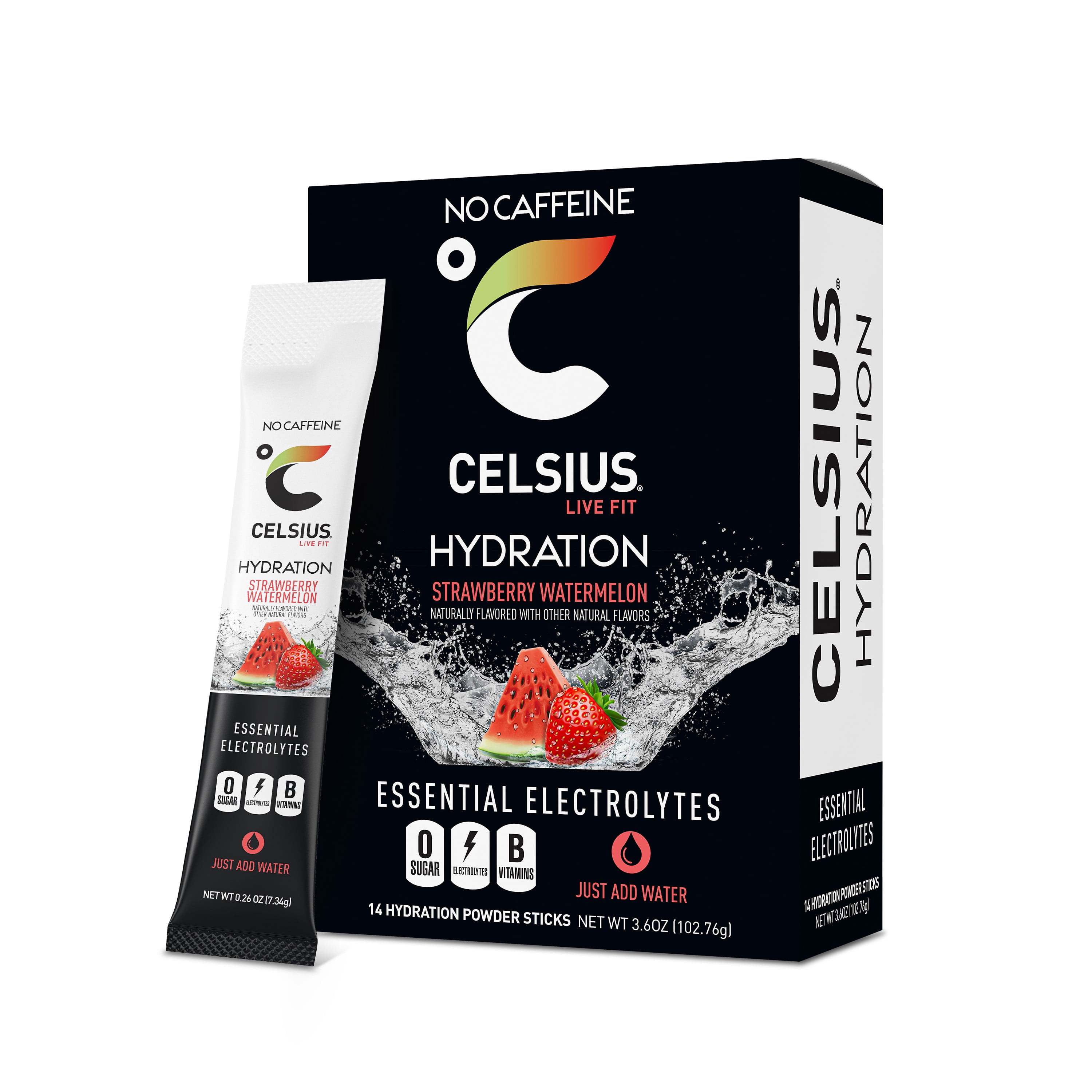 CELSIUS HYDRATION™ Strawberry Watermelon Flavor, Essential Electrolyte ...