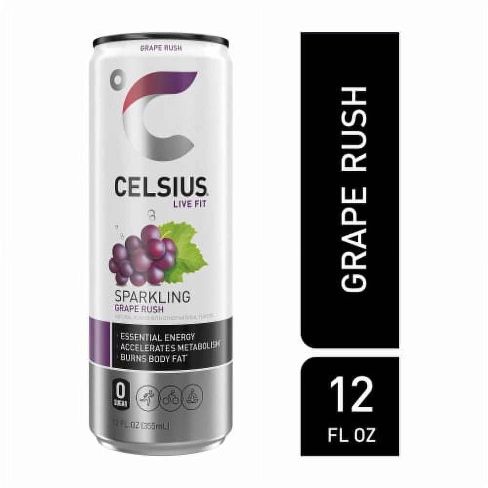 CELSIUS Sparkling Grape Rush Energy Drink Can 12 fl oz. - Walmart.com