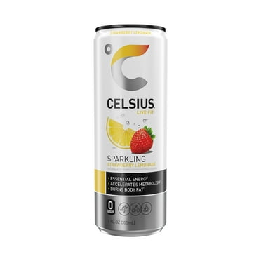 CELSIUS Healthy Blue Raspberry Lemonade, Sugar-Free Essential Energy ...