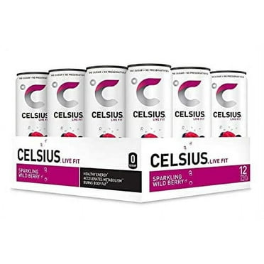CELSIUS Stevia-Sweetened Grapefruit Energy Drink, Zero Sugar, Pre ...