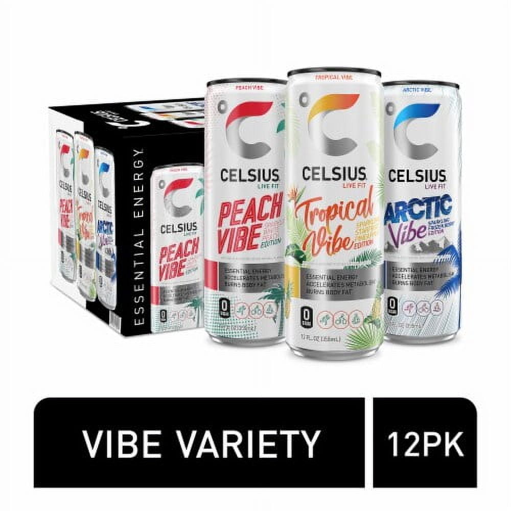 CELSIUS Vibe Energy Drink Variety Pack Cans 12 pk / 12 fl oz - Pack of ...