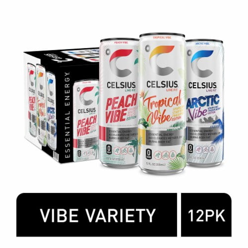 CELSIUS Vibe Energy Drink Variety Pack Cans 12 pk / 12 fl oz - Walmart.com