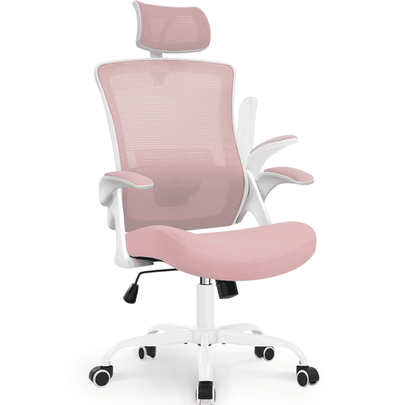 CELTOSS Ergonomic Office Chair, High Back Flip-Up Armrests Design ...