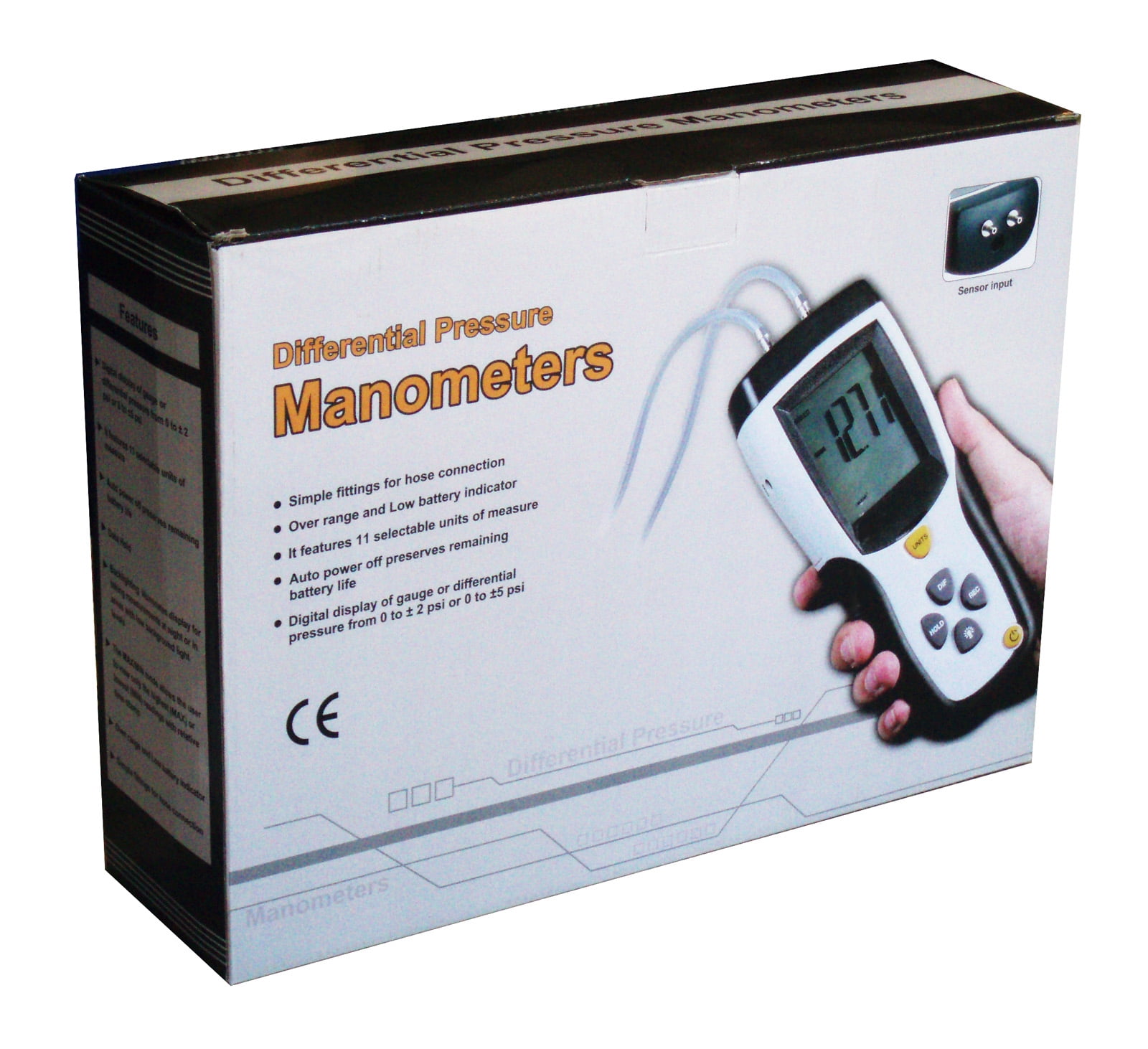 CEM DT-8890 Digital Differential Air Vapor Pressure Meter Gauge ...