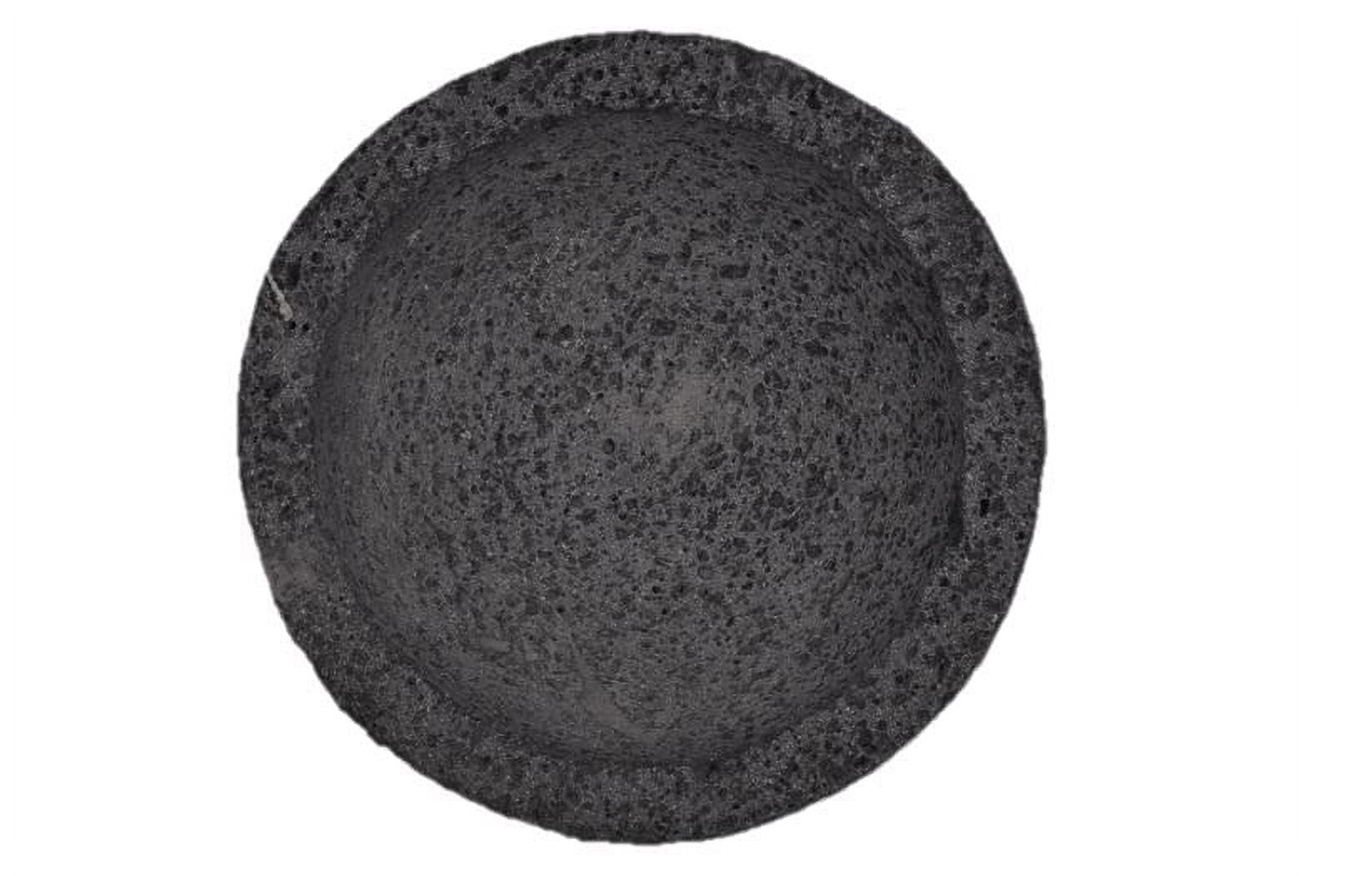 CEMCUI Pestle and Mortar Traditional Shape Volcanic Stone Molcajete 7 ...