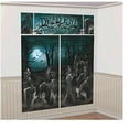 CEMETERY SCENE SETTER Backdrop Party Wall Decoration Halloween Haunted ...