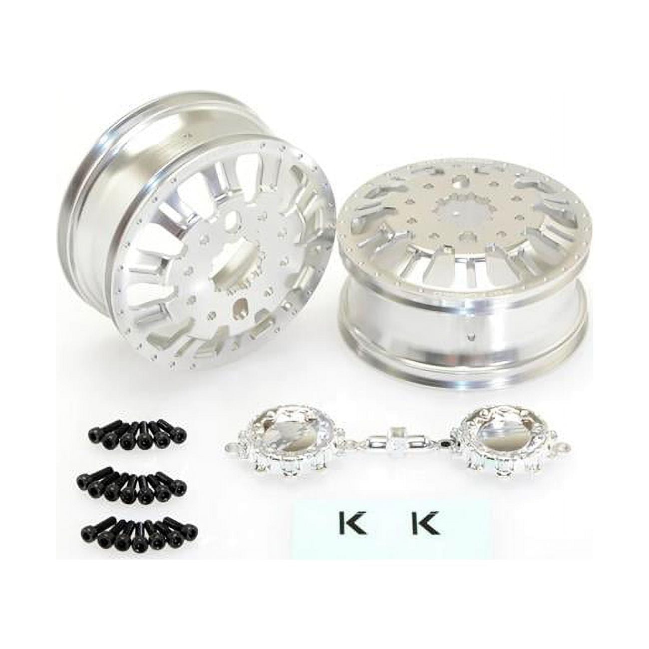 CEN Racing CEGCKD0652 KG1 KD004 Duel Rear Dually Wheel, Silver Anodized ...