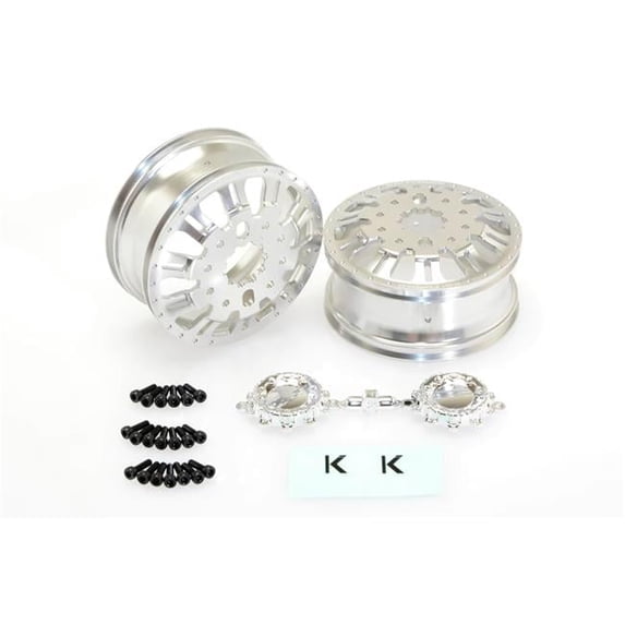 CEN Racing CEGCKD0652 KG1 KD004 Duel Rear Dually Wheel, Silver Anodized ...