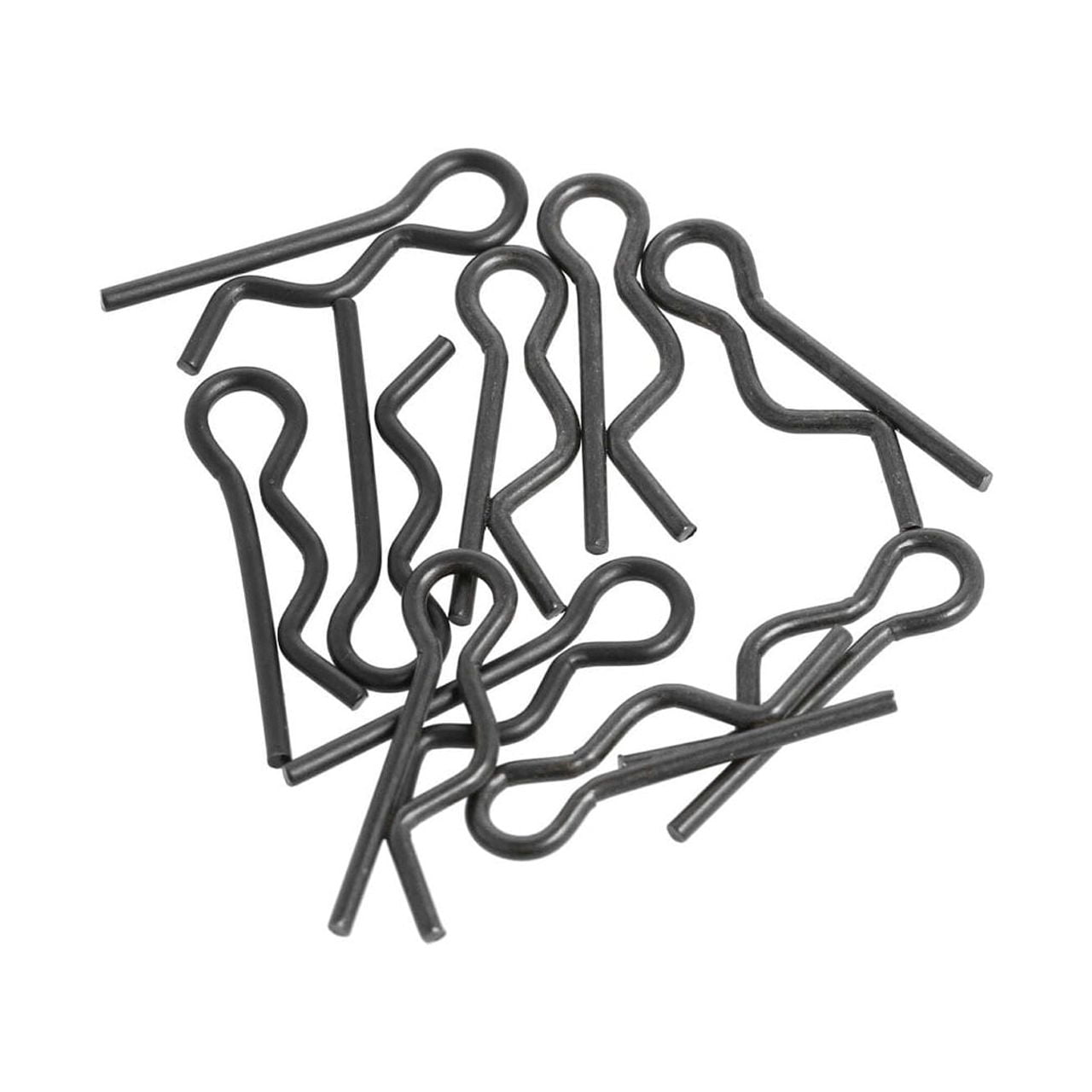 CEN Racing G36791 Black Body Clips 22mm long .16mm wire (6) - Walmart.com