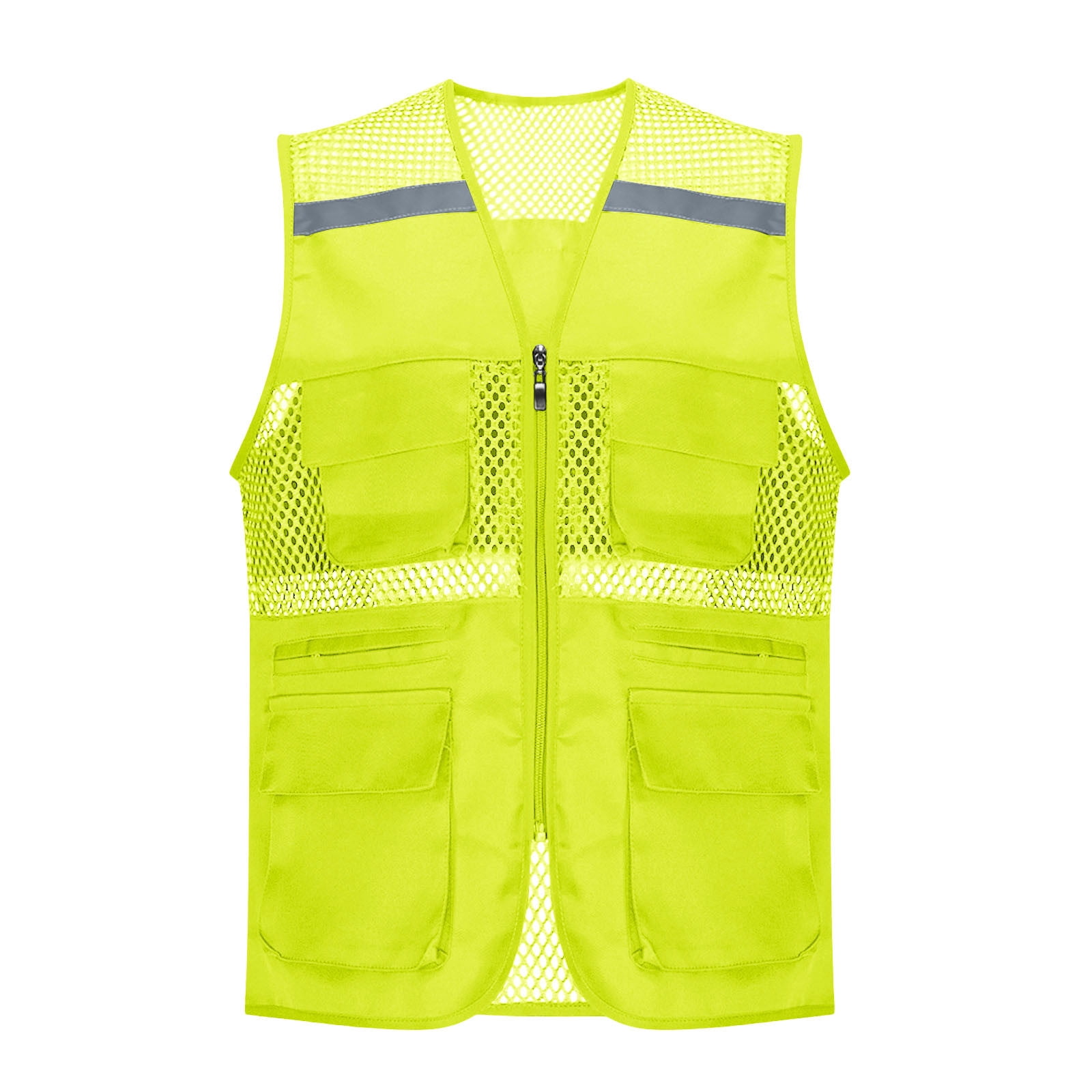 CENGNIAN No Boundaries Women's 4 Pockets Hi-Vis Blue Mesh Safety Vest ...