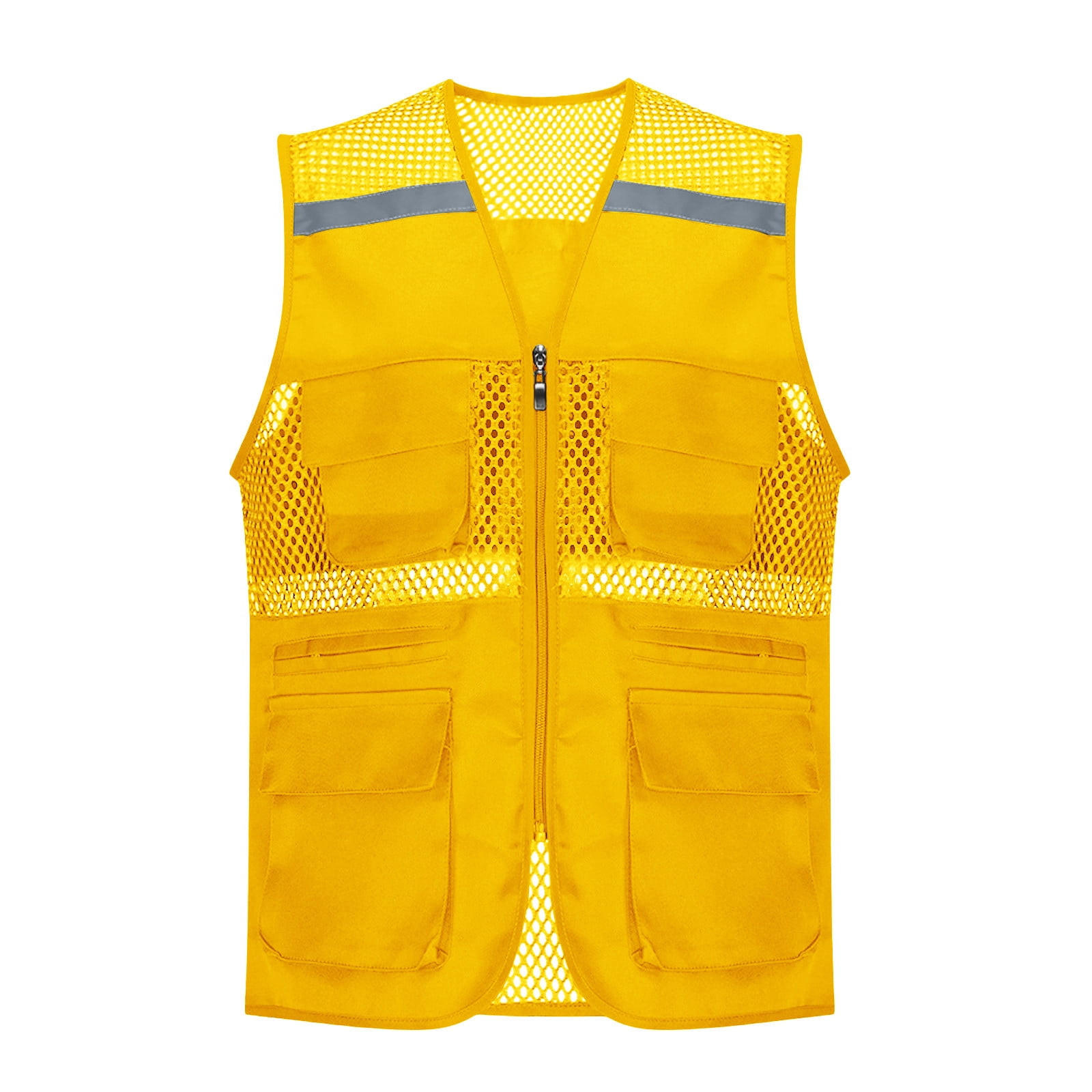 CENGNIAN No Boundaries Women's 4 Pockets Hi-Vis Blue Mesh Safety Vest ...