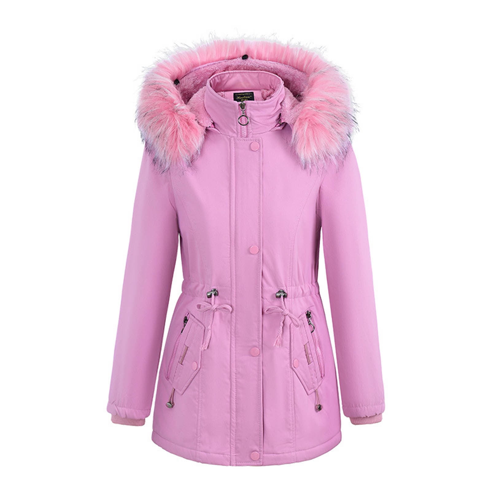 CENGNIAN No Boundaries Women's Zipper Winter Parka Coats With ...