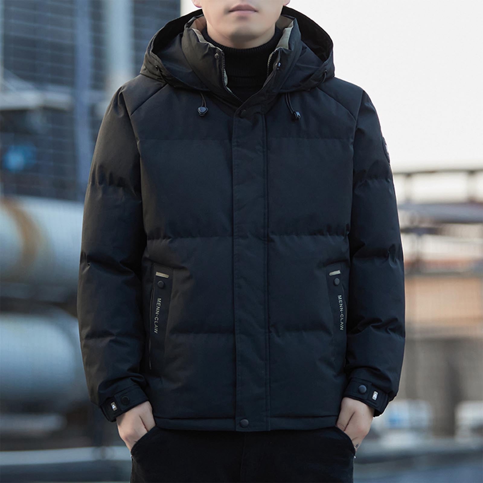 CENGNIAN Men's Lightweight Casual Jacket with Hood Water Resistant ...