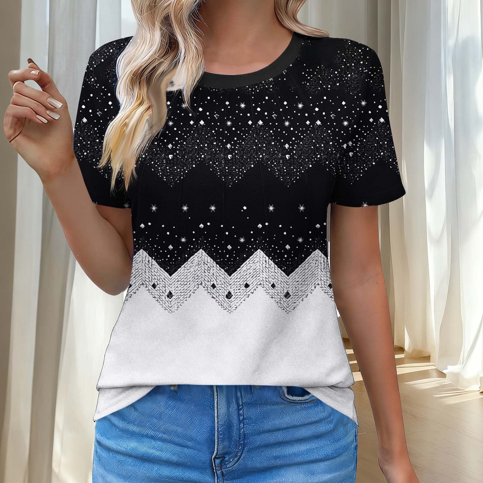 CENGNIAN Sleeved Spring/Summer Casual Workout Basic Tops Valentine's ...