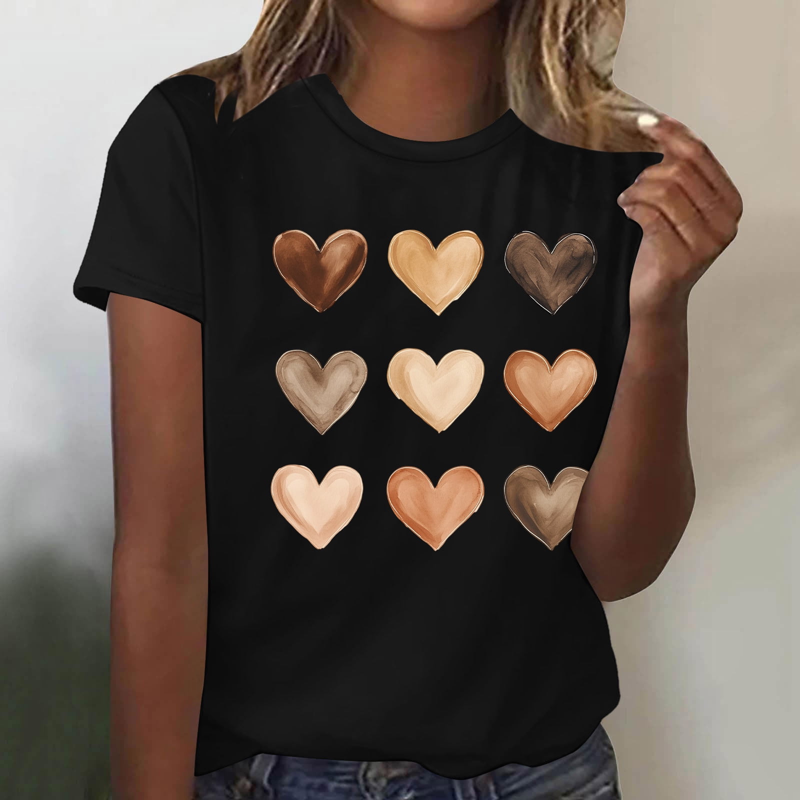 CENGNIAN Summer Loose Casual Short Valentine's Day Hiking Shirt for ...