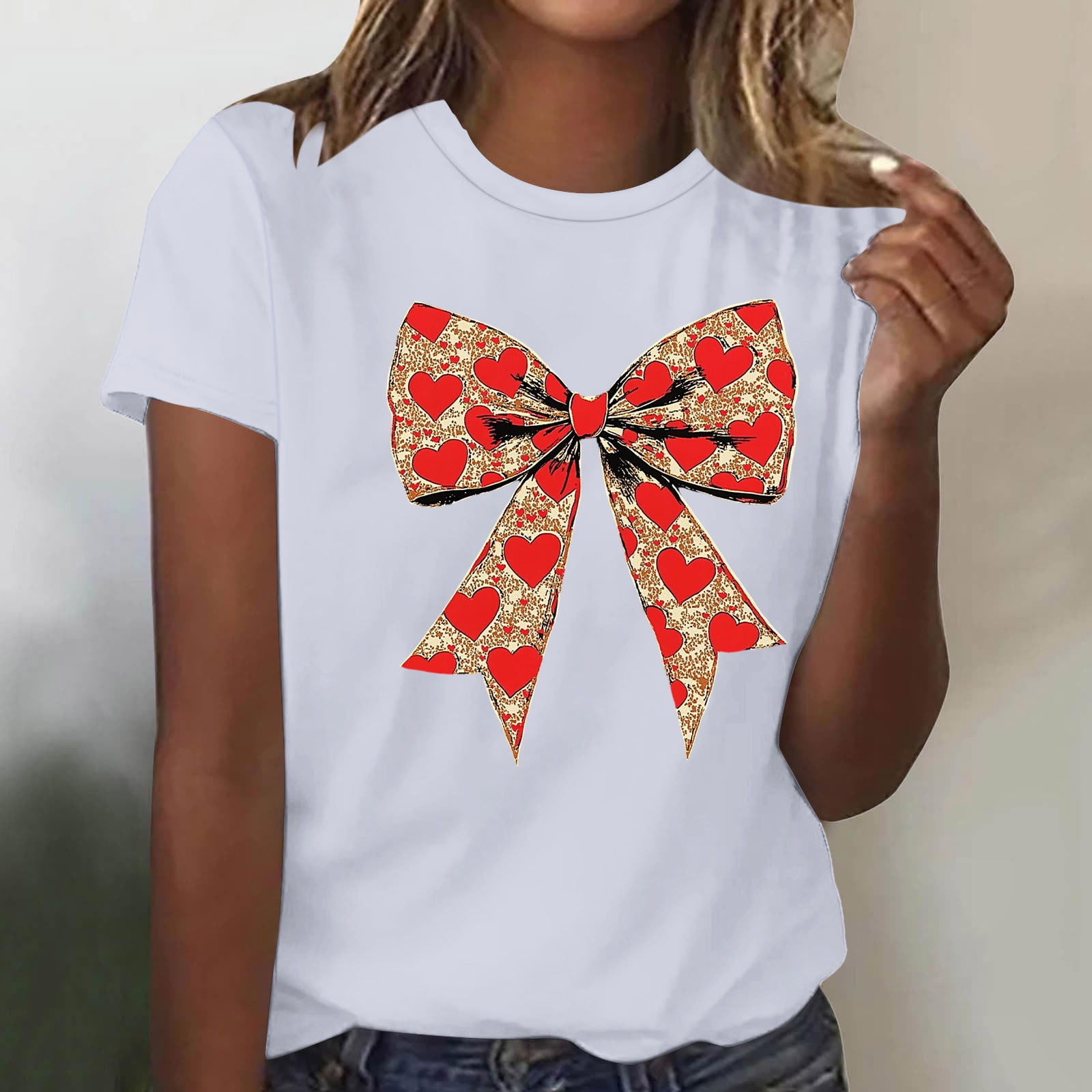 CENGNIAN Valentine's Day Summer Loose Casual Short Hiking Shirt for ...