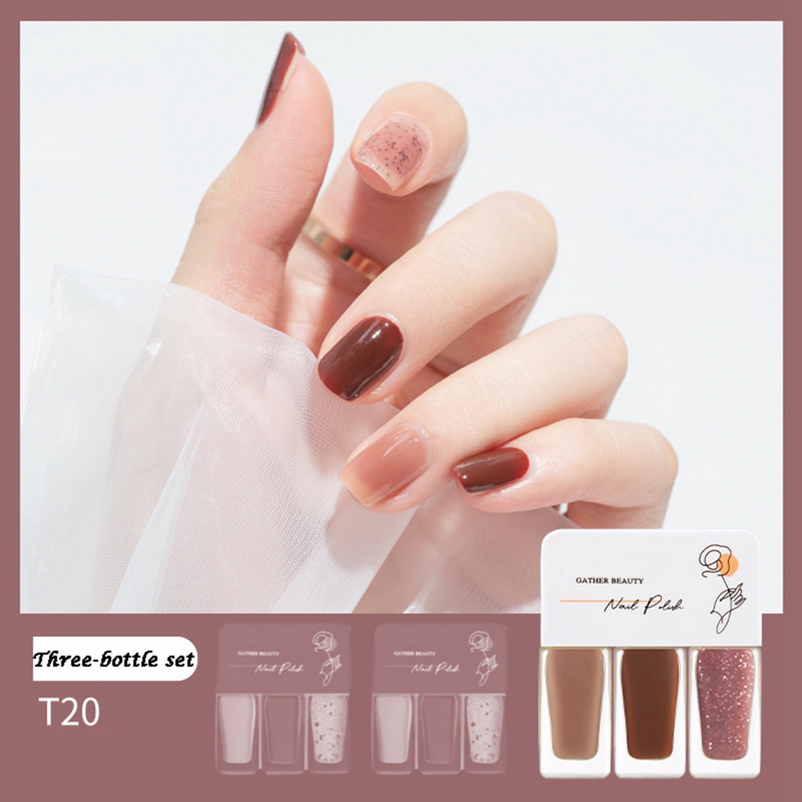 CENGZISHU 20 Colors 3 Pack Combination Nail Polish Easy Peel No Bake ... CENGZISHU 20 Colors 3 Pack Combination Nail Polish Easy Peel No Bake ...