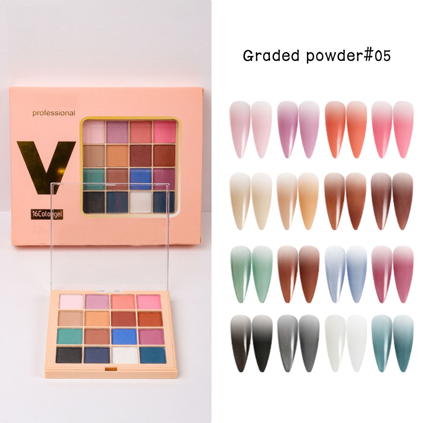 CENGZISHU Nail Pigment Nail Powder Apres Gel X Nail Kit Dip Powder ...