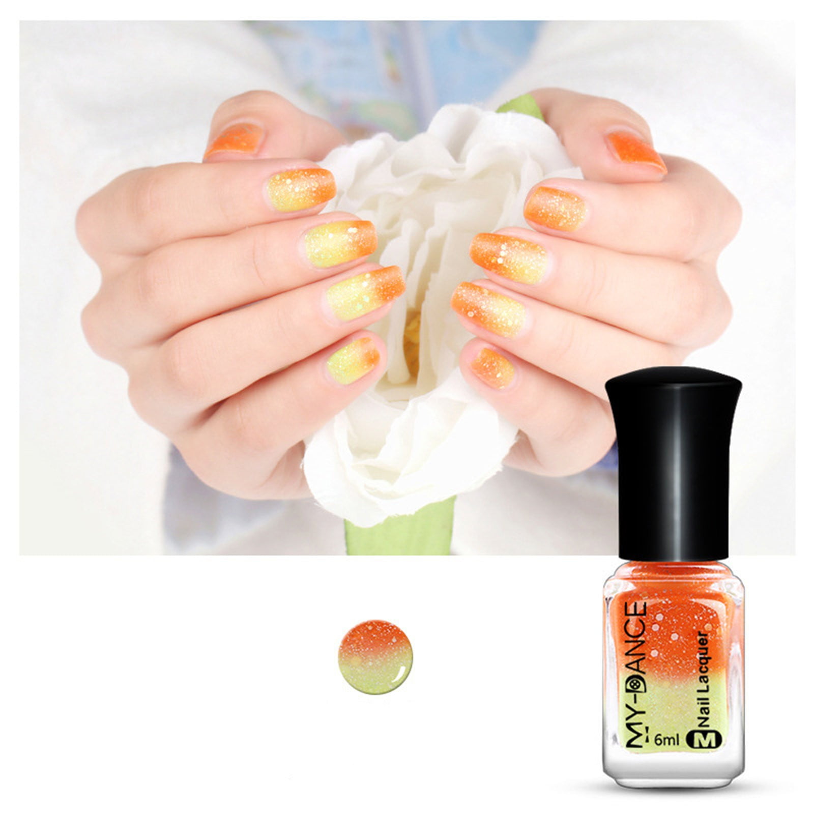 CENGZISHU Temperature Change Nail Polish Color Temperature Control Nail ...