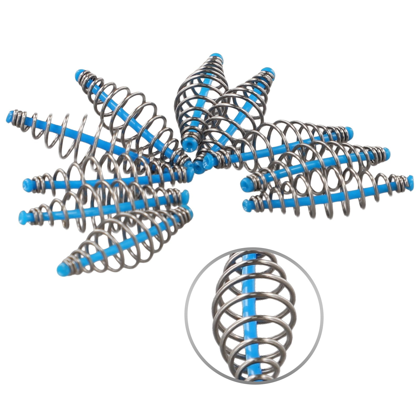 CENL 10 Pcs Feeder Spring For Carp Tackle Fishing Stainless Steel ...