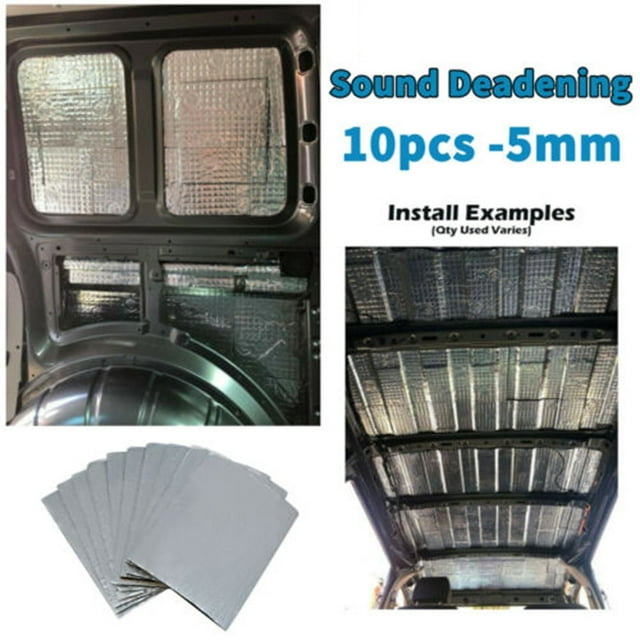 CENL 10 Sheets Sound Deadener Heat Insulation Mat Car Van Sound ...