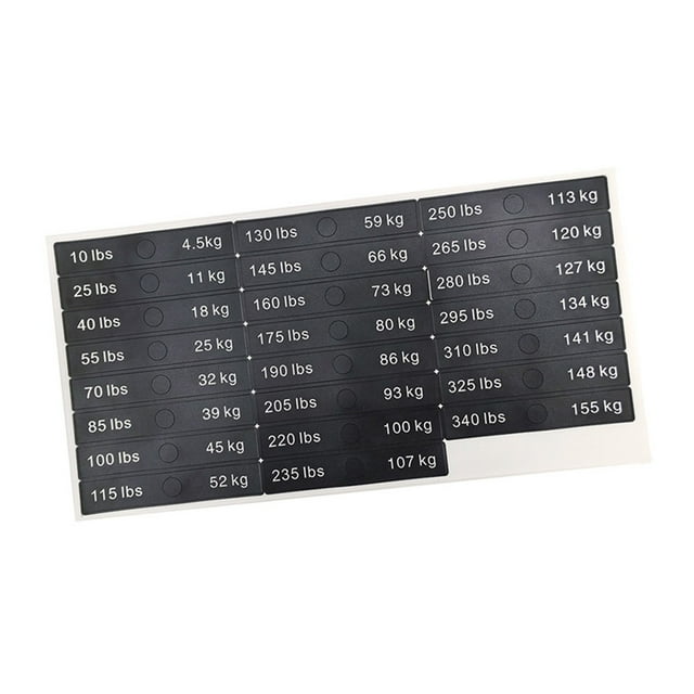 CENL 10LB-200LB/340LB Fitness Equipment Weight Stickers Number Gym ...