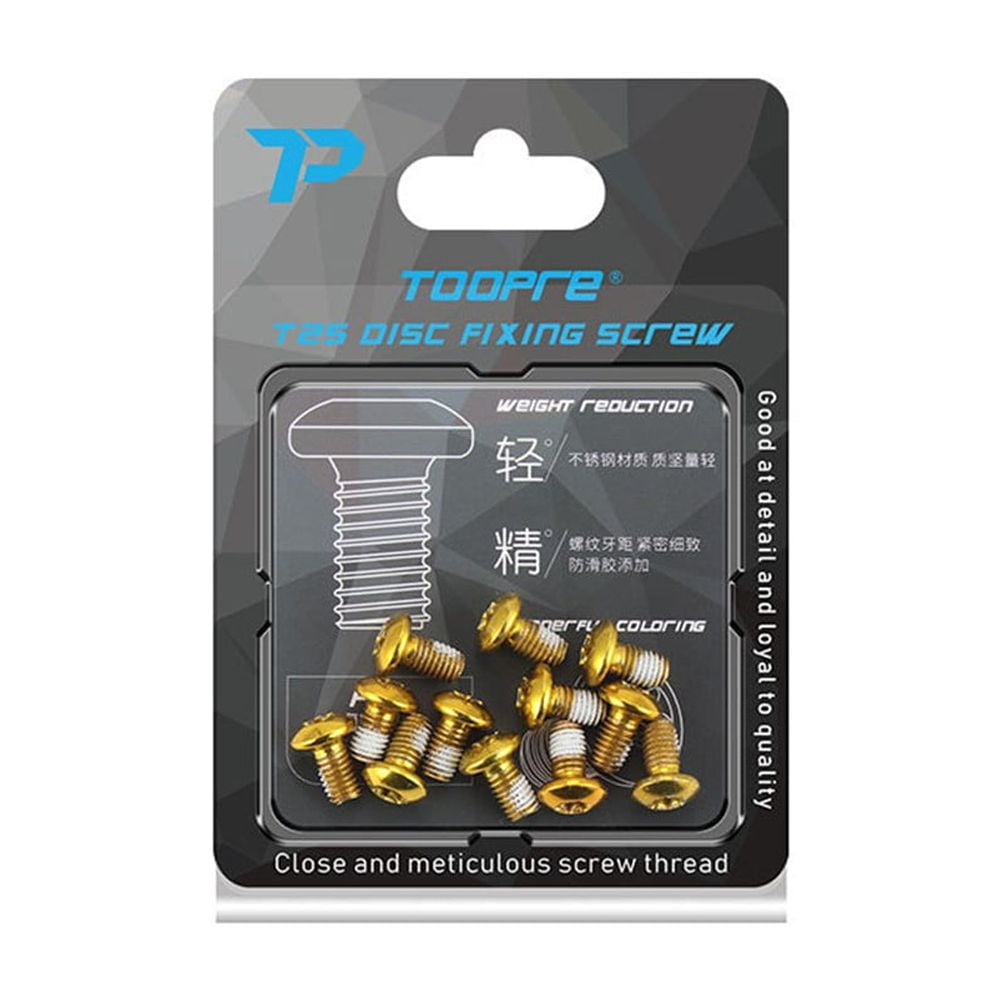 CENL 12pcs Bicycle Disc Brake Rotor Torx Bolts T25 M5x9mm Road Bike Fixing Screws Kit - Walmart.com