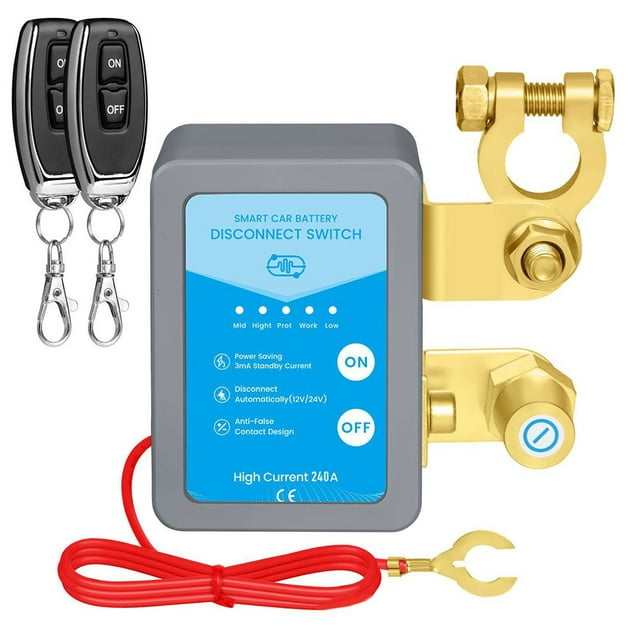 CENL 240A 12V Remote Battery Disconnect Switch Automatic Power Shut Off ...
