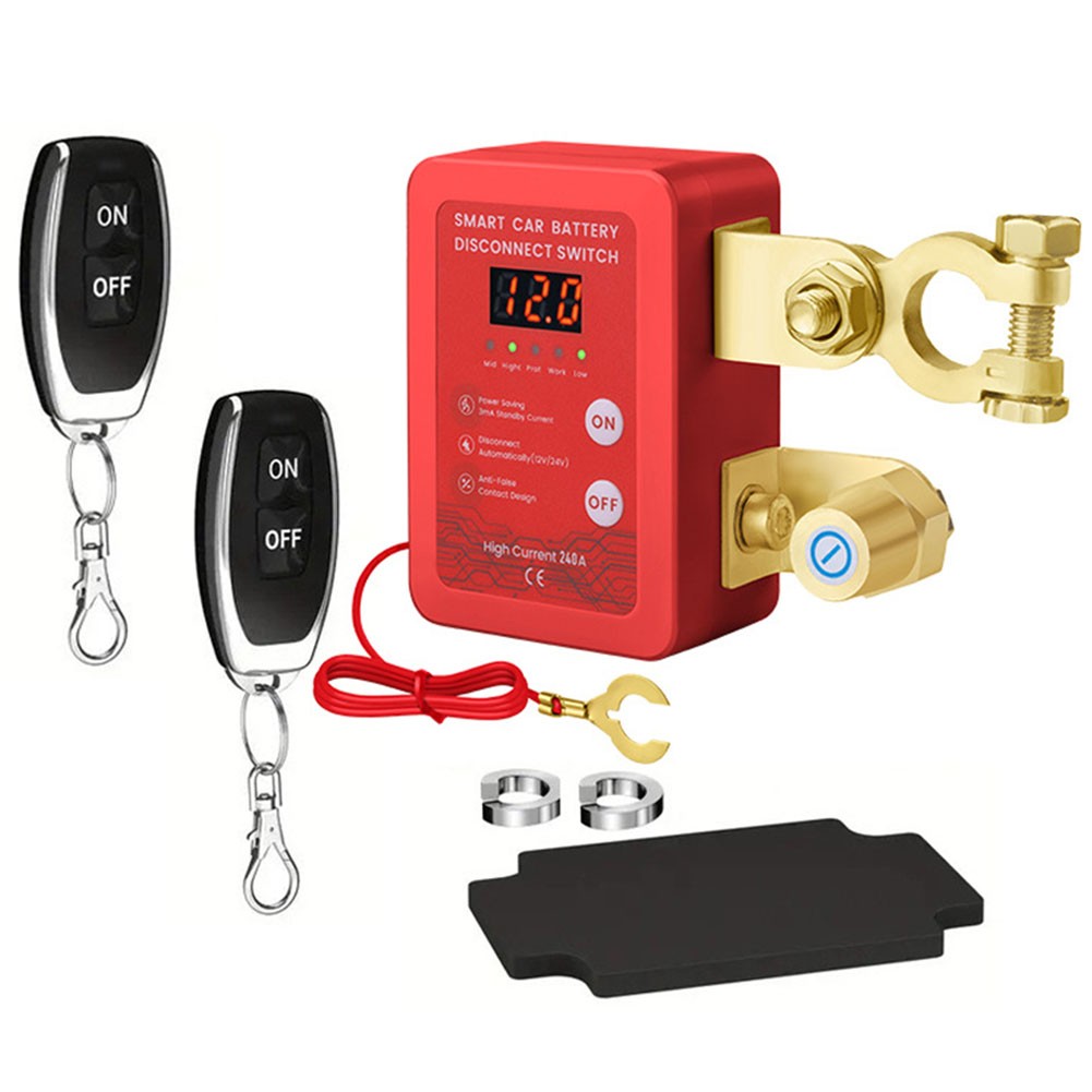 CENL 240A 12V Remote Battery Disconnect Switch Led Automatic Power Shut ...