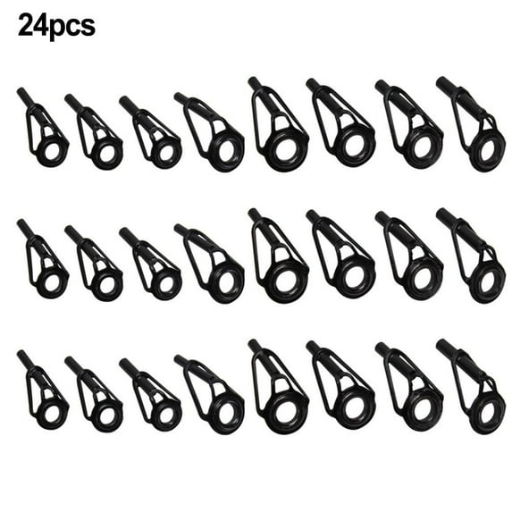 CENL 24pcs Fishing Rod Tip Repair Kit Stainless Steel Ceramic Ring ...